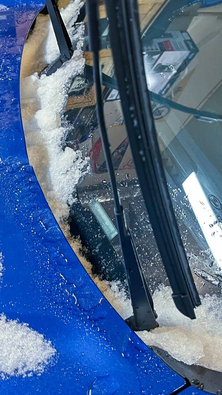 Maverick's first paint scratch: From its wiper blades ...