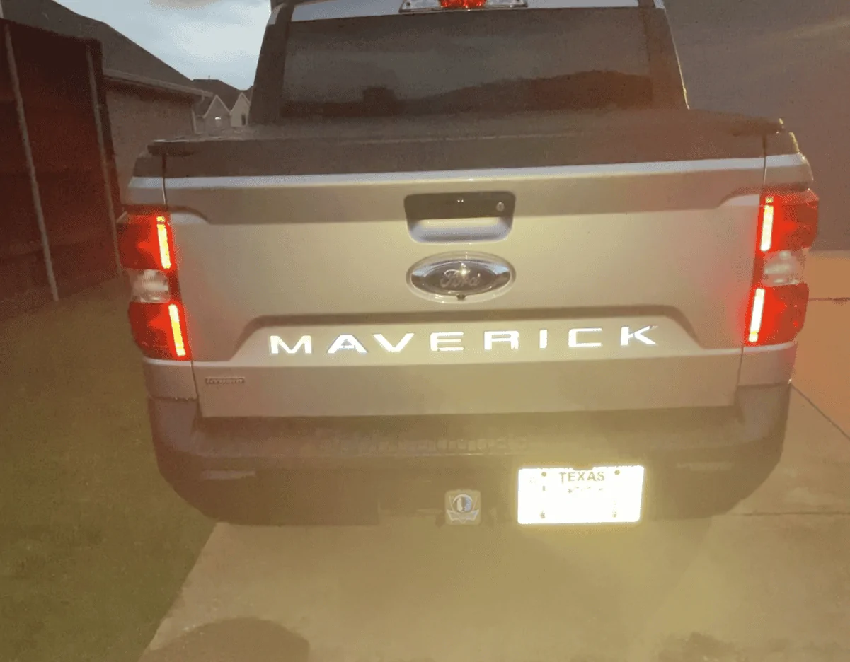 Black Holo Reflective decal inserts for tailgate | MaverickTruckClub ...