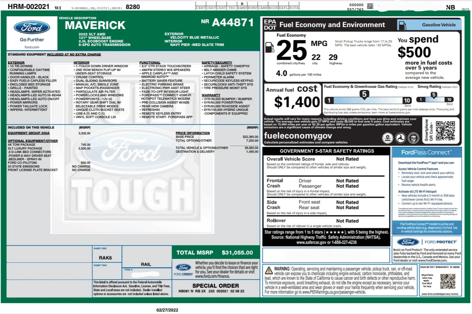 Ford tracker vs dealer | MaverickTruckClub - 2022+ Ford Maverick Pickup ...