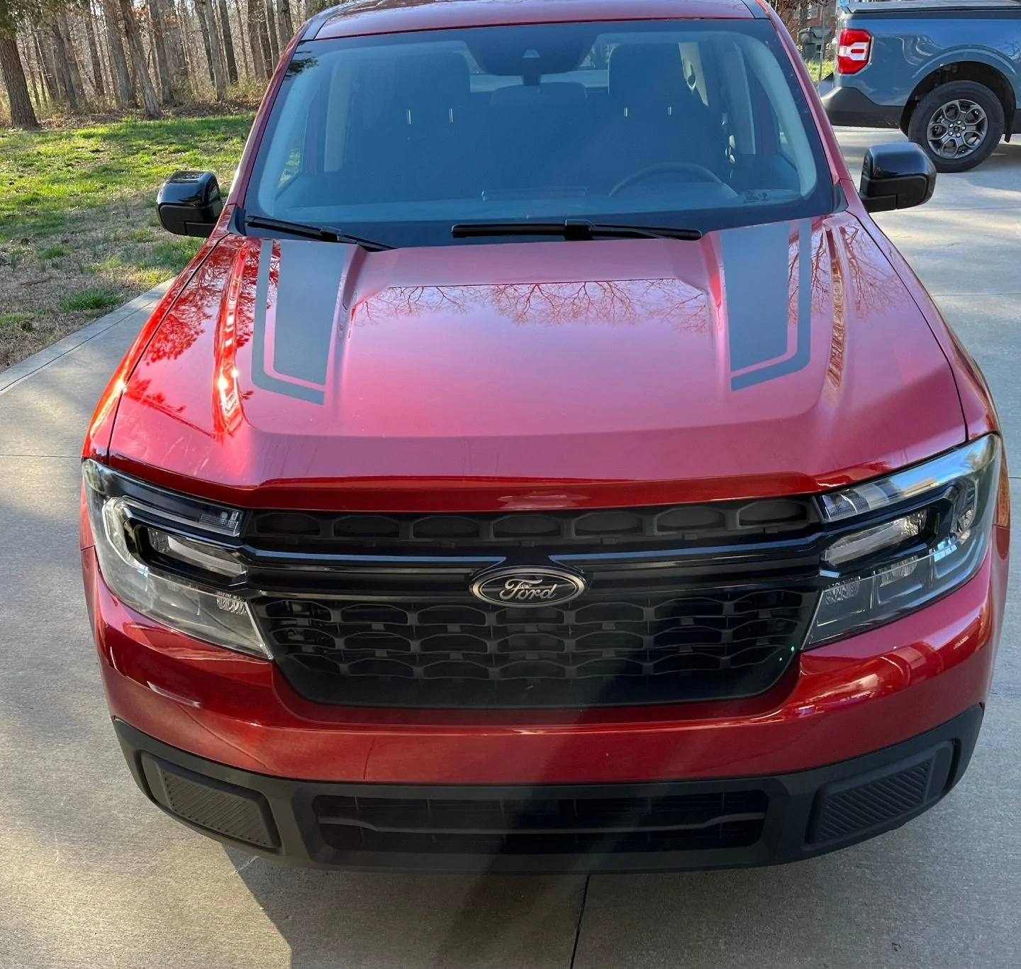 Where to buy these vinyl hood stripes? | MaverickTruckClub - 2022+ Ford ...