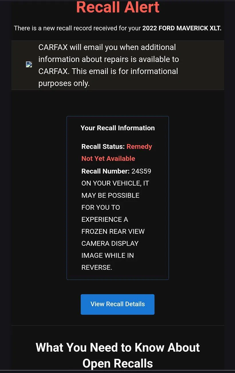 24S59 laggy / frozen camera recall !!! | Page 2 | MaverickTruckClub ...
