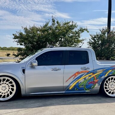 Bagged maverick JTX | MaverickTruckClub - 2022+ Ford Maverick Pickup ...