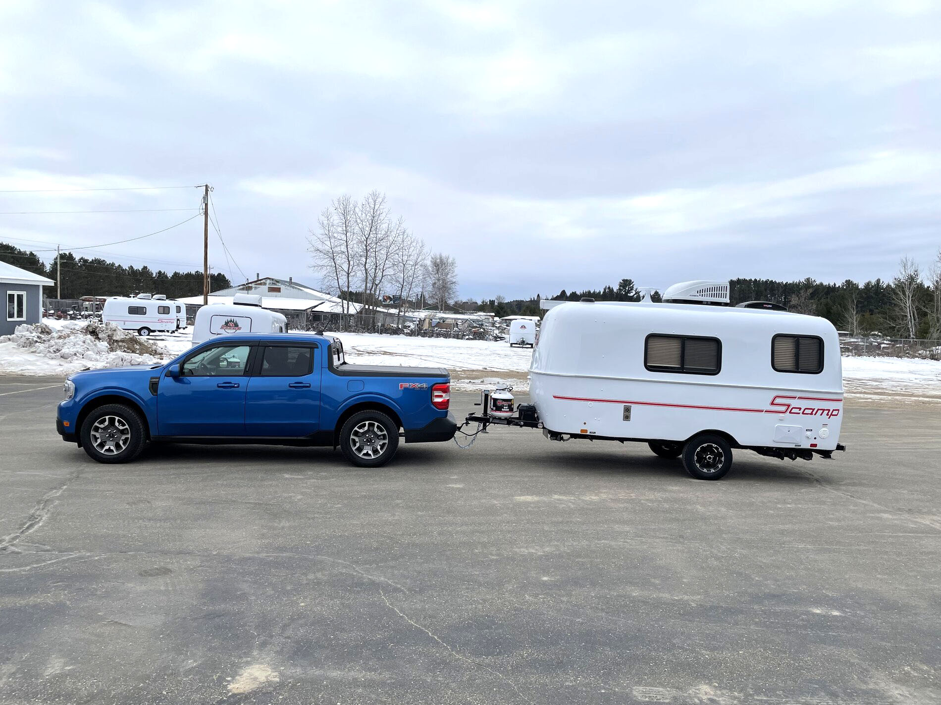 Tow report: Maverick towing 16 ft Scamp trailer (2200 lbs) for 1500 ...