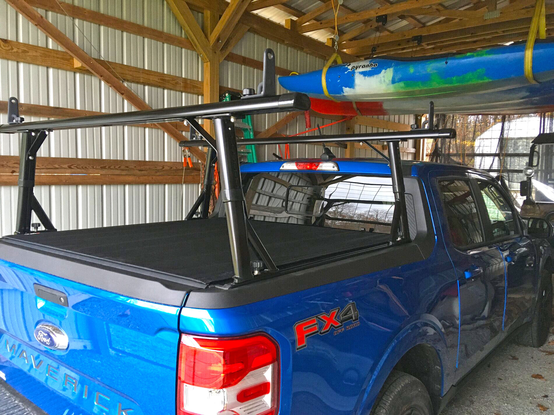 Installed 4' 6" TruXedo Pro X15 Tonneau Cover & Angry Elephant Rack ...