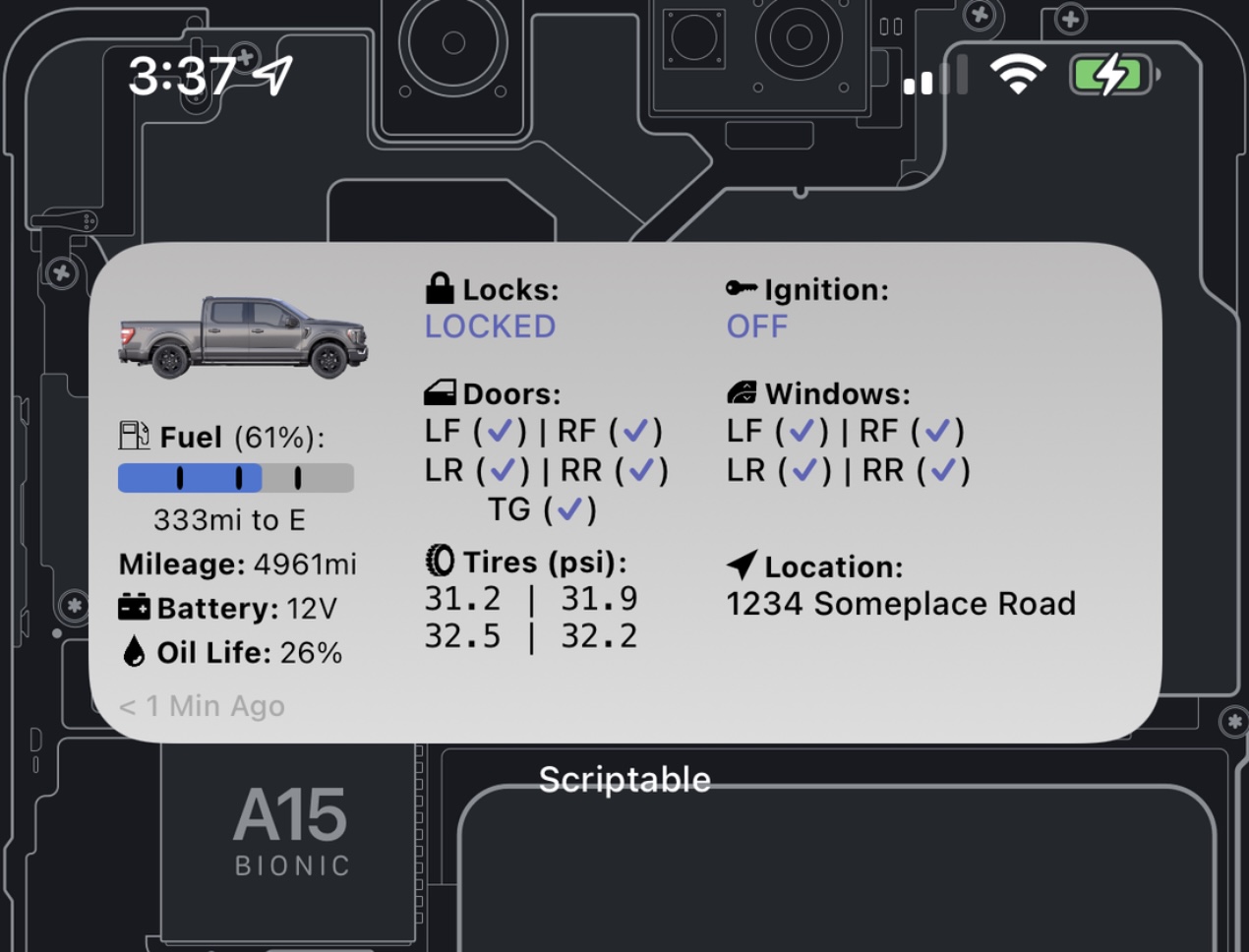 📱 Scriptable FordPass Widget For Maverick (iOS, iPad, MacOS ...