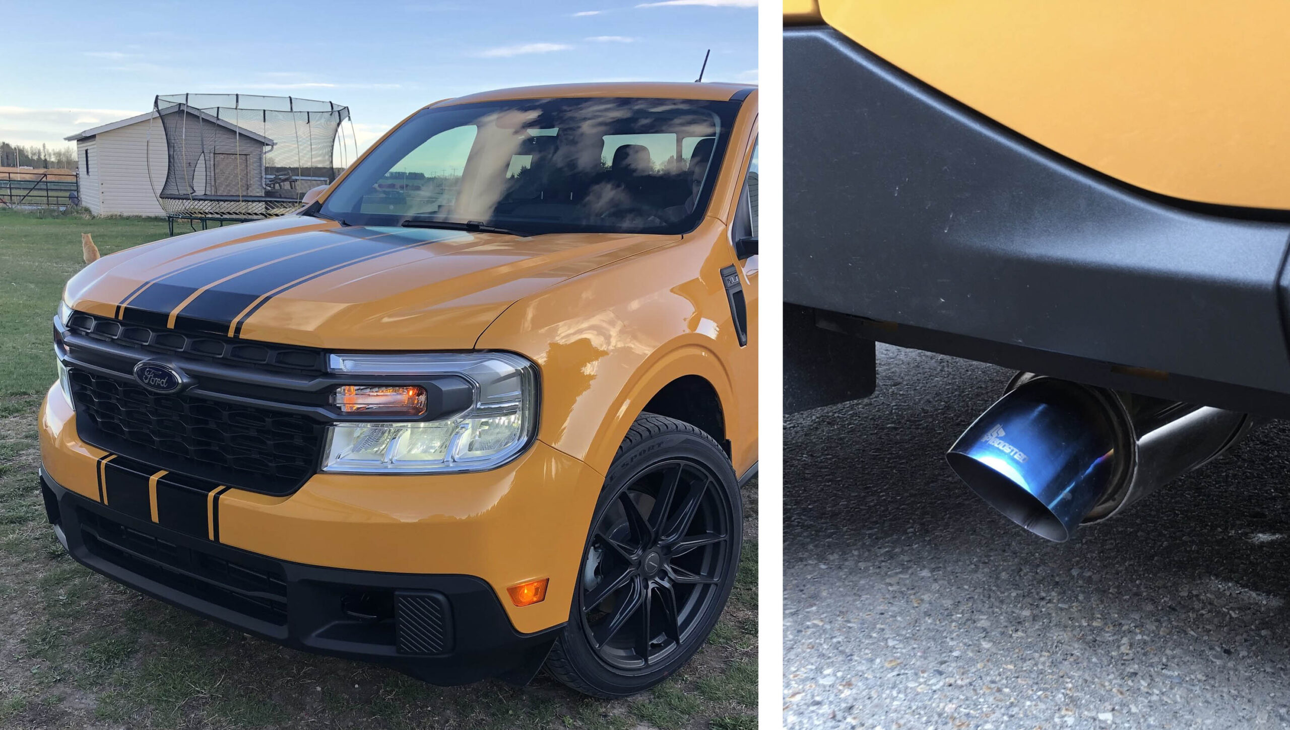 Cyber Orange "Marigold" Maverick build w/ side exit exhaust, CAI, 20 ...