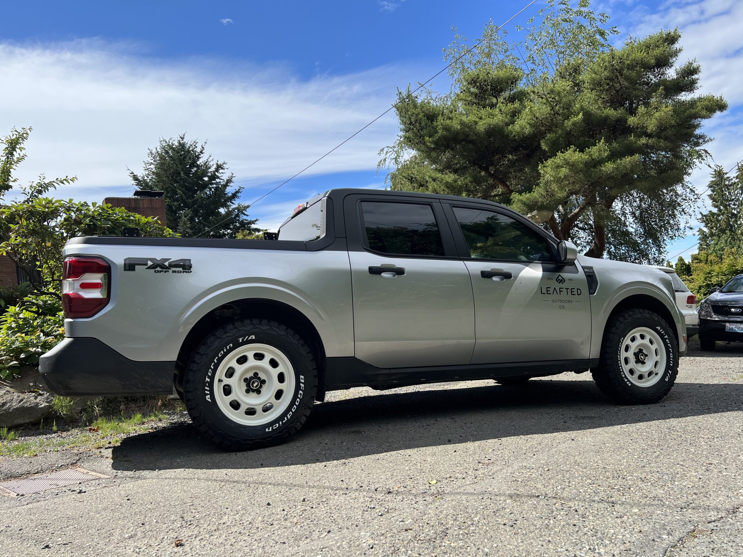 TWO TONE MAVERICK Build / modern rally white wheels | MaverickTruckClub ...