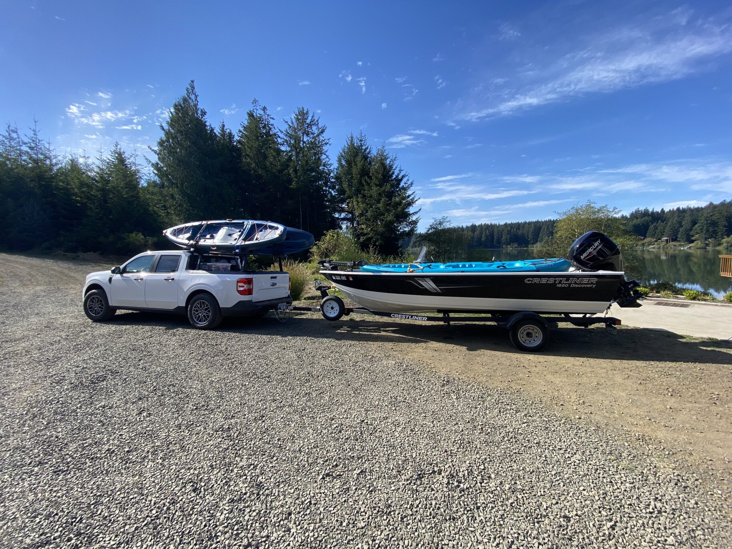 Ecoboost setup for kayaks and 16ft boat using Thule Mid Pro racks ...