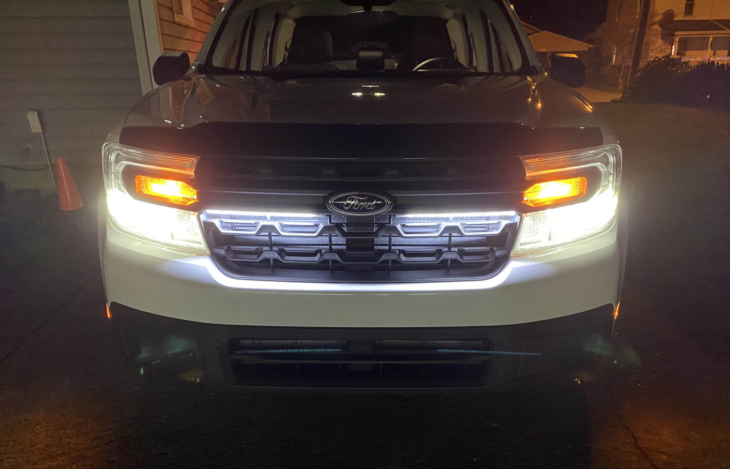 Added LED DRL front w /signal & rear LED strip brake & signal lights ...