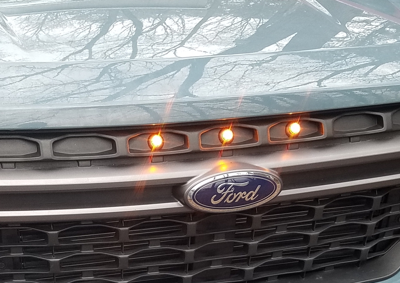 Raptor Style Amber Grille Lights My Way For $20 (Updated with DIY ...