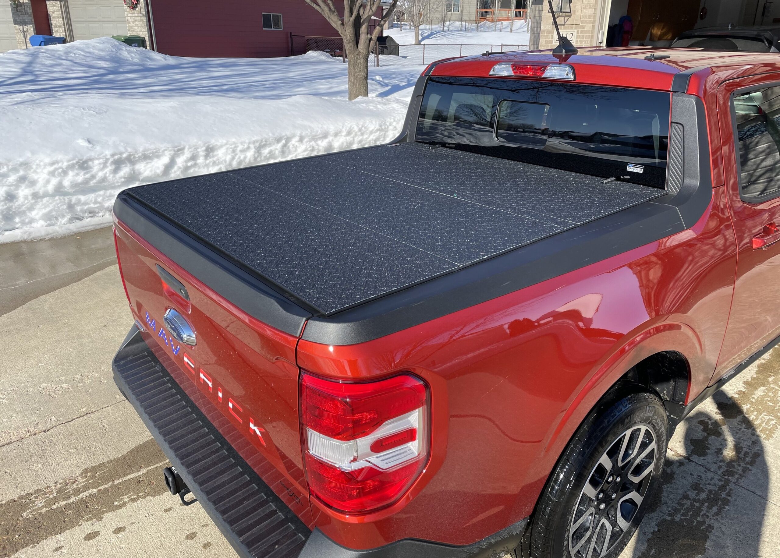 LOMAX Stance Hard Tri-Fold Tonneau Cover installed | MaverickTruckClub ...