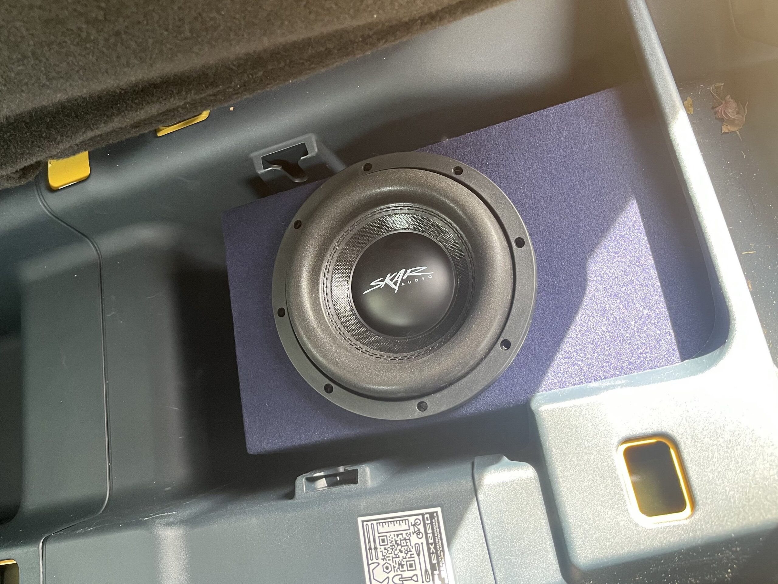Zero-modification custom built square Subwoofer for under rear seats ...