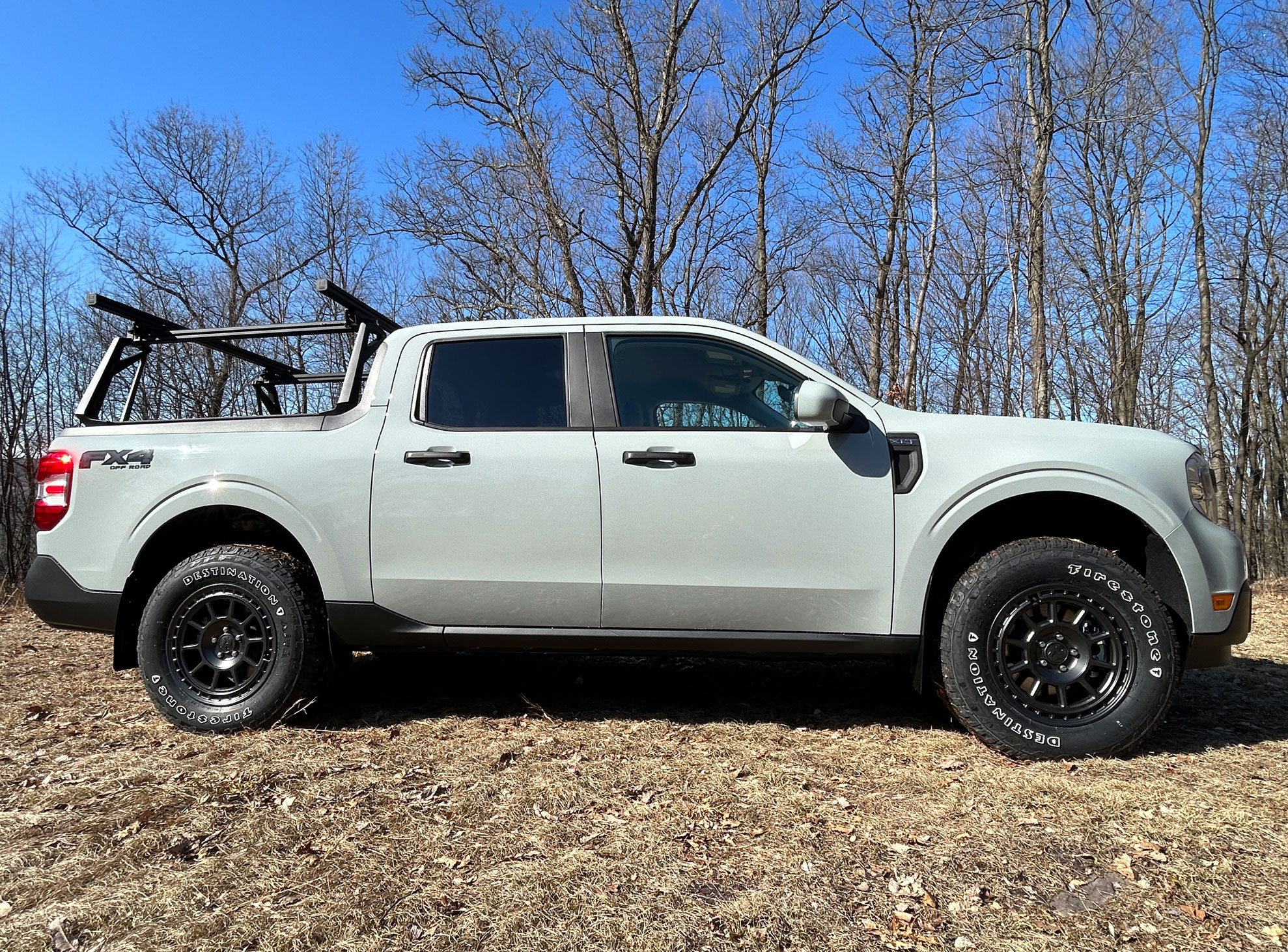 LIFTED: Cactus Gray Maverick FX4 on 2" inch Eibach Springs w/ Fifteen52 ...