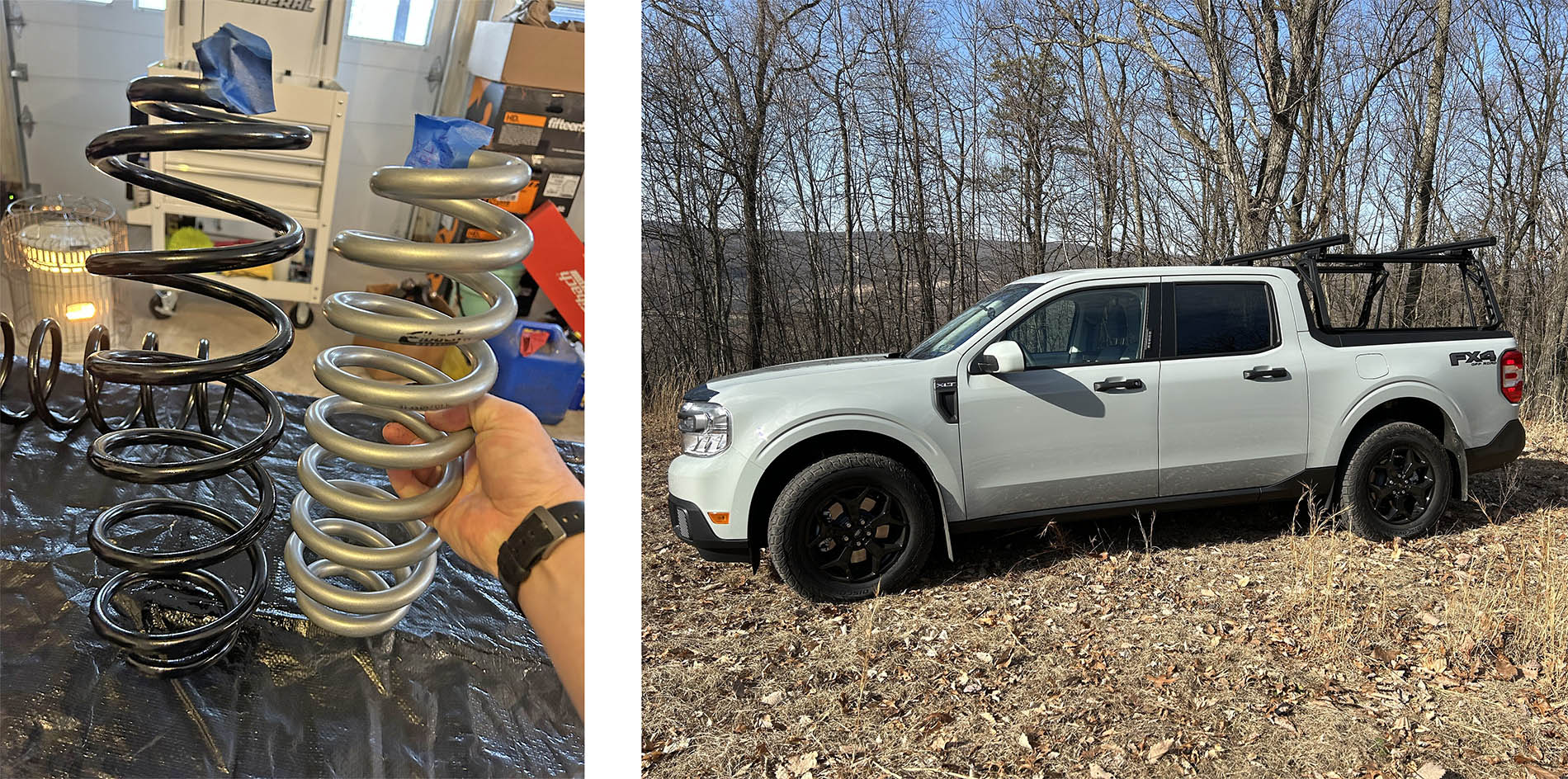 Painted my Eibach lift springs in black | MaverickTruckClub - 2022 ...