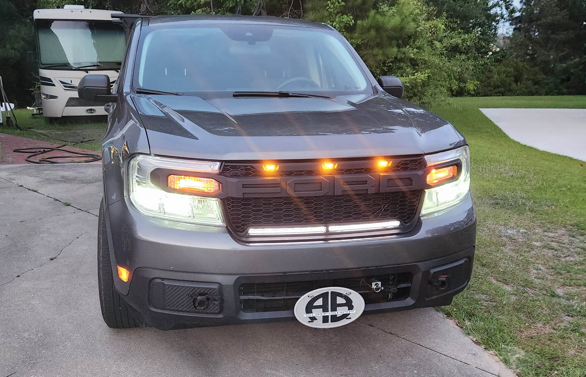 Raptor Grille Installed | MaverickTruckClub - 2022+ Ford Maverick ...