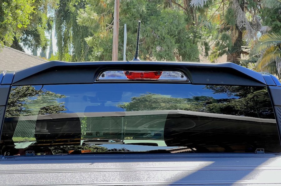 Rear Cab Spoiler installed | MaverickTruckClub - 2022+ Ford Maverick ...