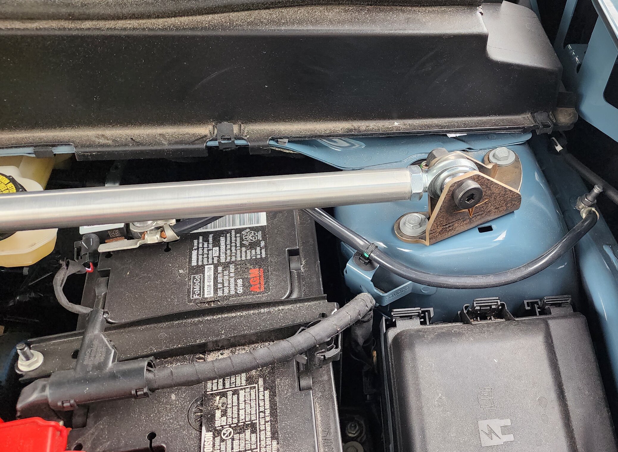 Fabricated DIY Front Strut Tower Brace | MaverickTruckClub - 2022+ Ford ...