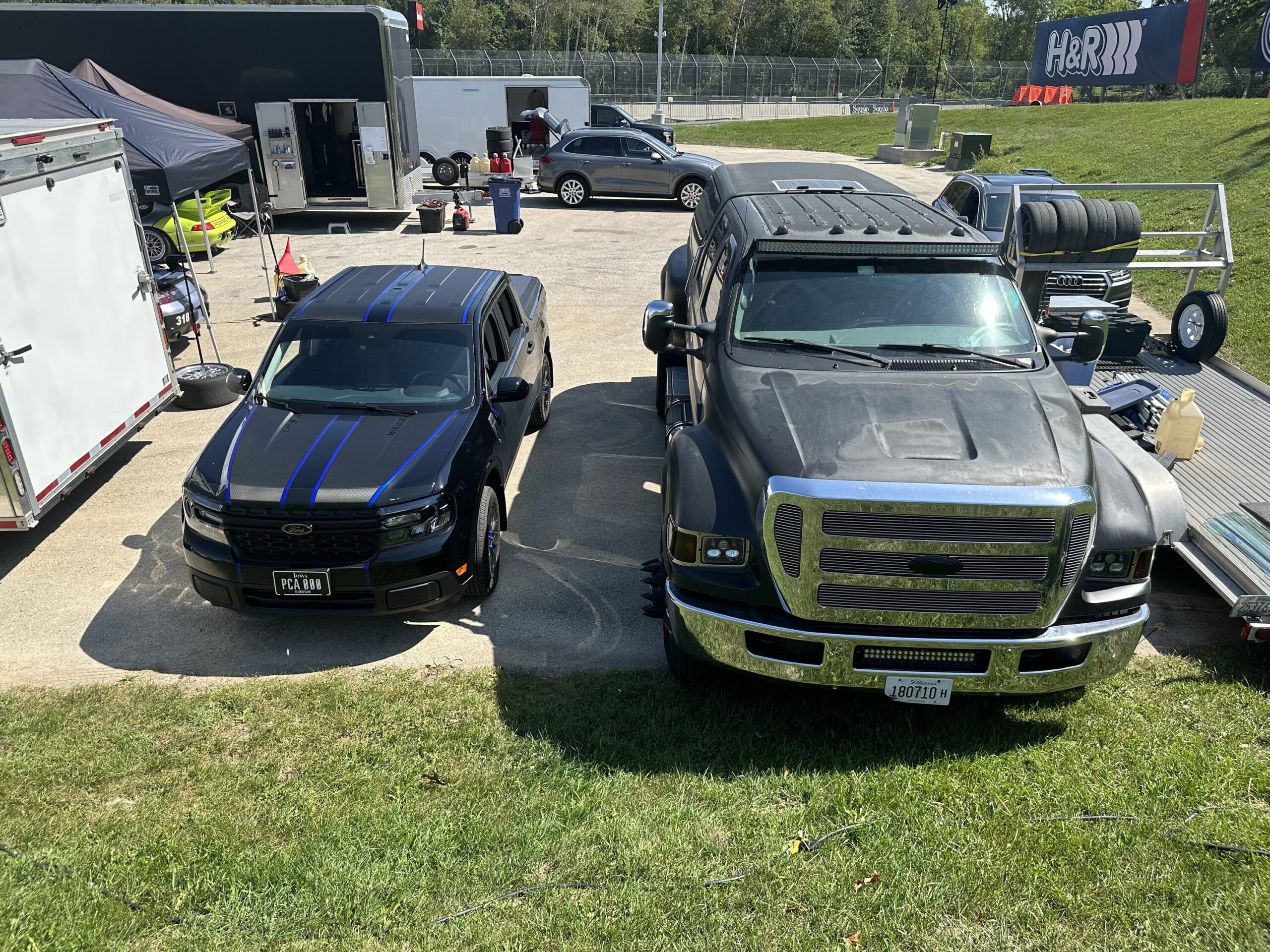 Big vs little in same Ford truck family: F50 (Maverick) vs. huge F650 ...