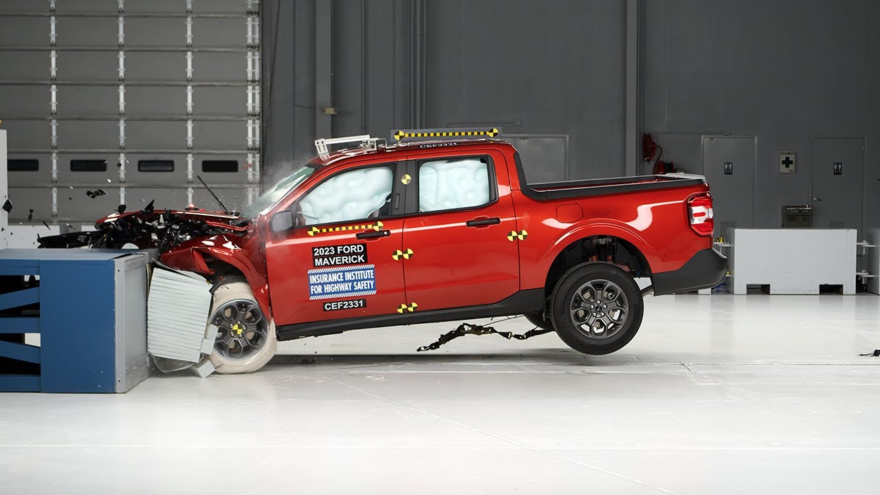 Latest Maverick crash test results & video: updated moderate overlap ...