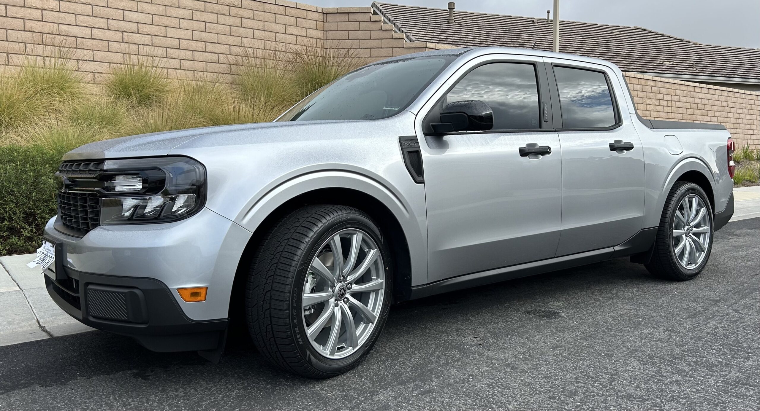 Lowered XLT Iconic Silver with BAP black out package and 20" wheels ...