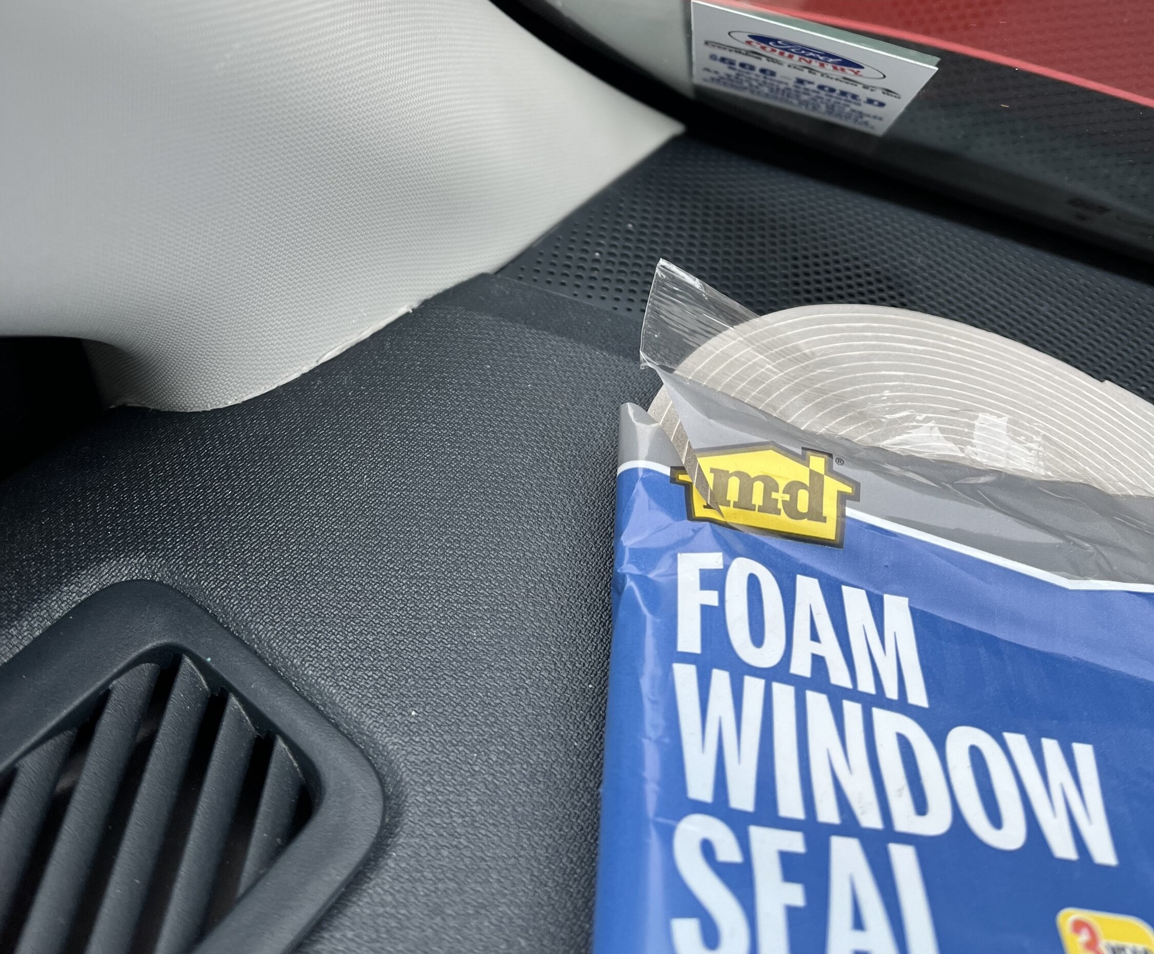 Dash rattle fix using foam window seal | MaverickTruckClub - 2022+ Ford ...