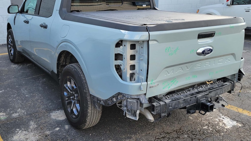 Motortrend's Maverick also rear-ended 🤣 [here's how much it cost to fix ...