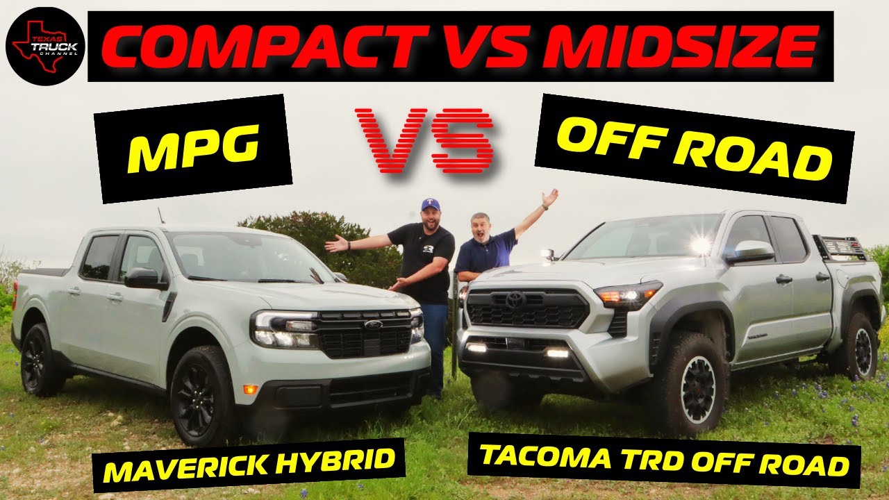 Maverick vs 2024 Tacoma comparison review | When Full Size is TOO MUCH ...