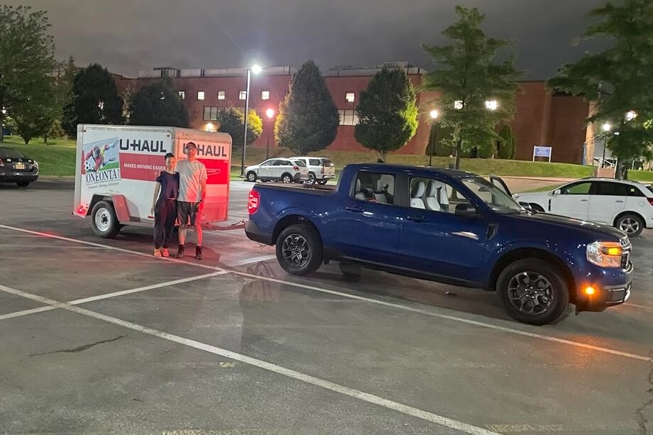 First time towing with Maverick Hybrid and really impressed (towed ...