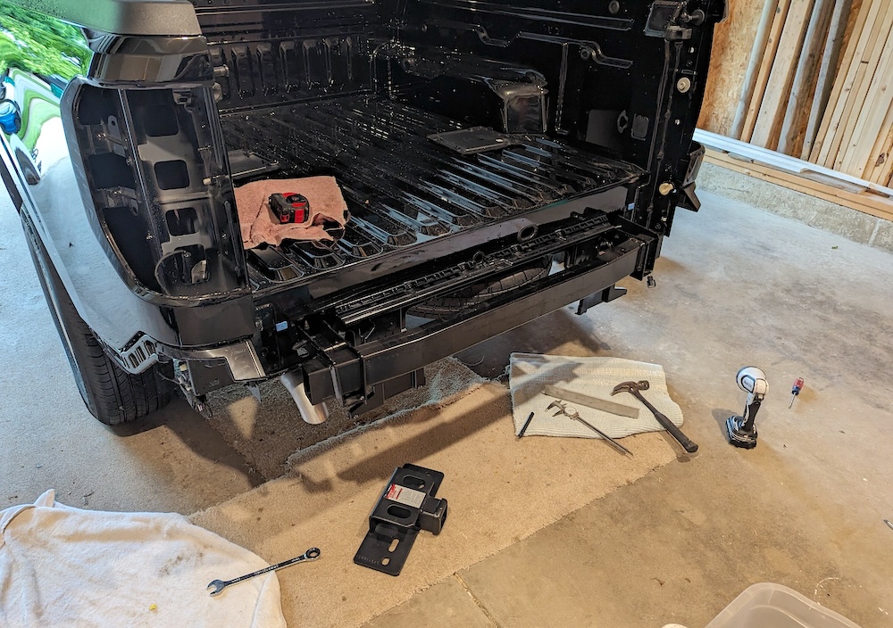 Harbor Freight 5000 lb hitch receiver DIY install | MaverickTruckClub ...