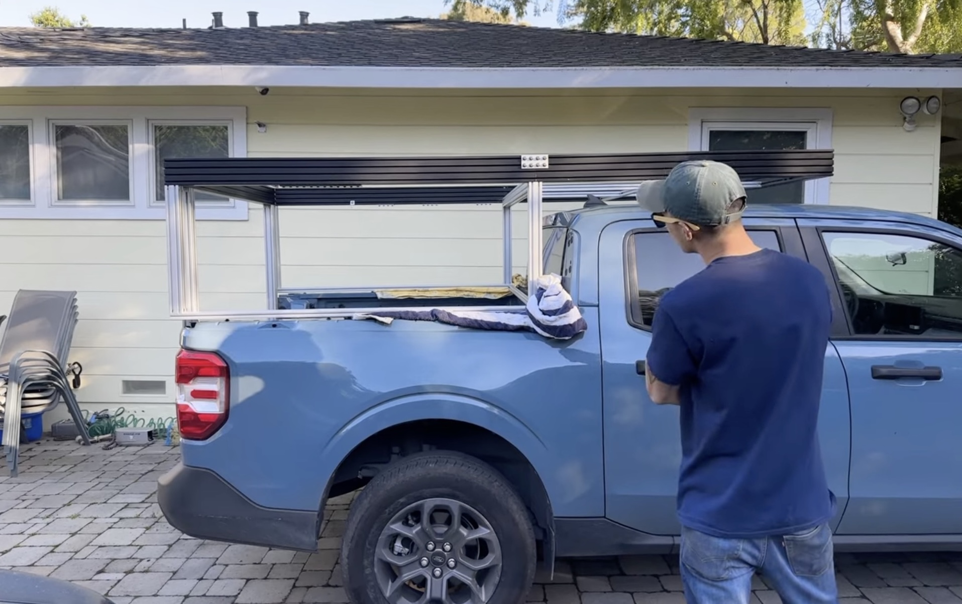 I'm building a DIY pop up camper for my Maverick. Just made a short ...