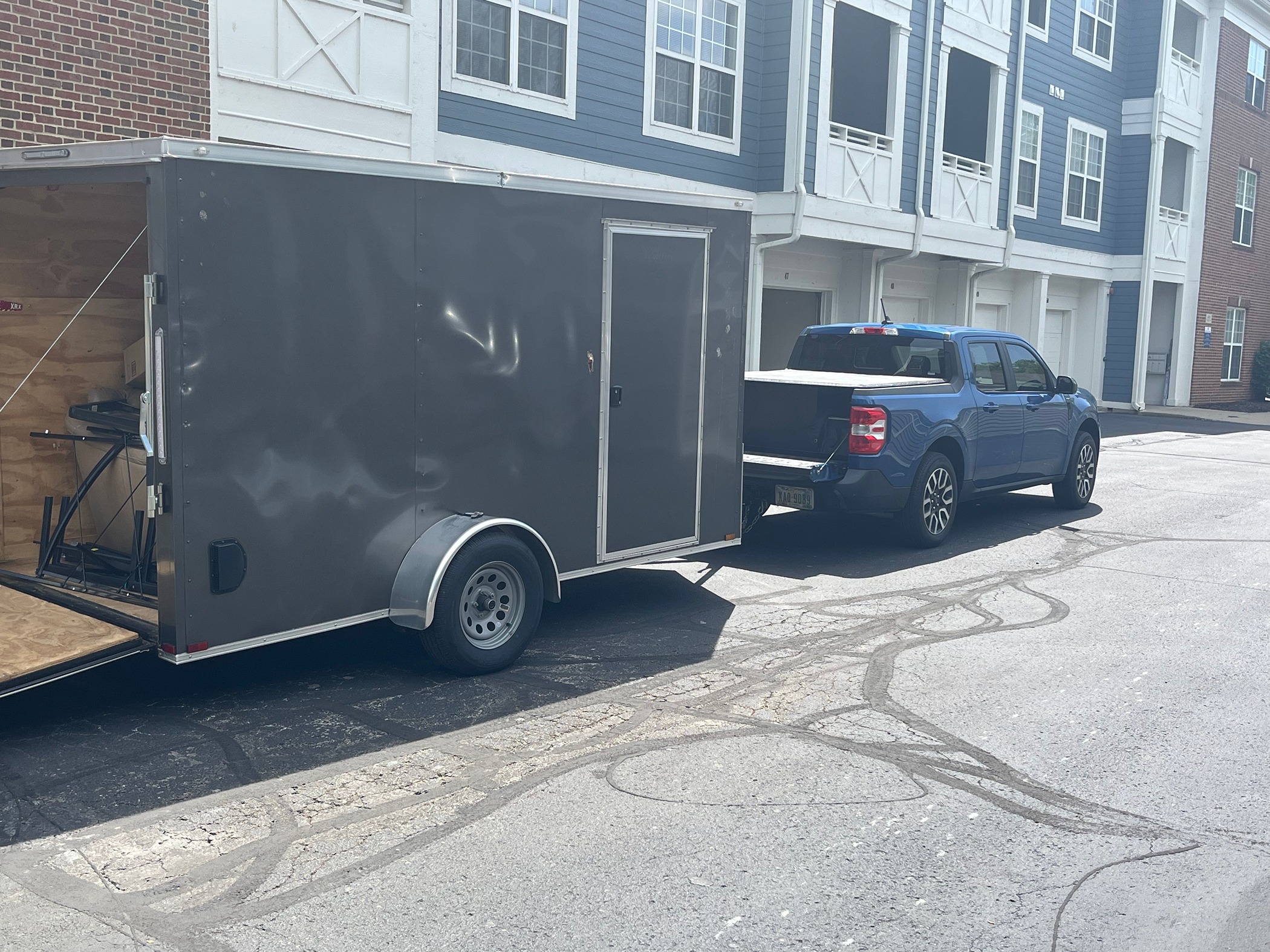 Very impressed with my 2024 Maverick EcoBoost AWD 4K towing a trailer ...