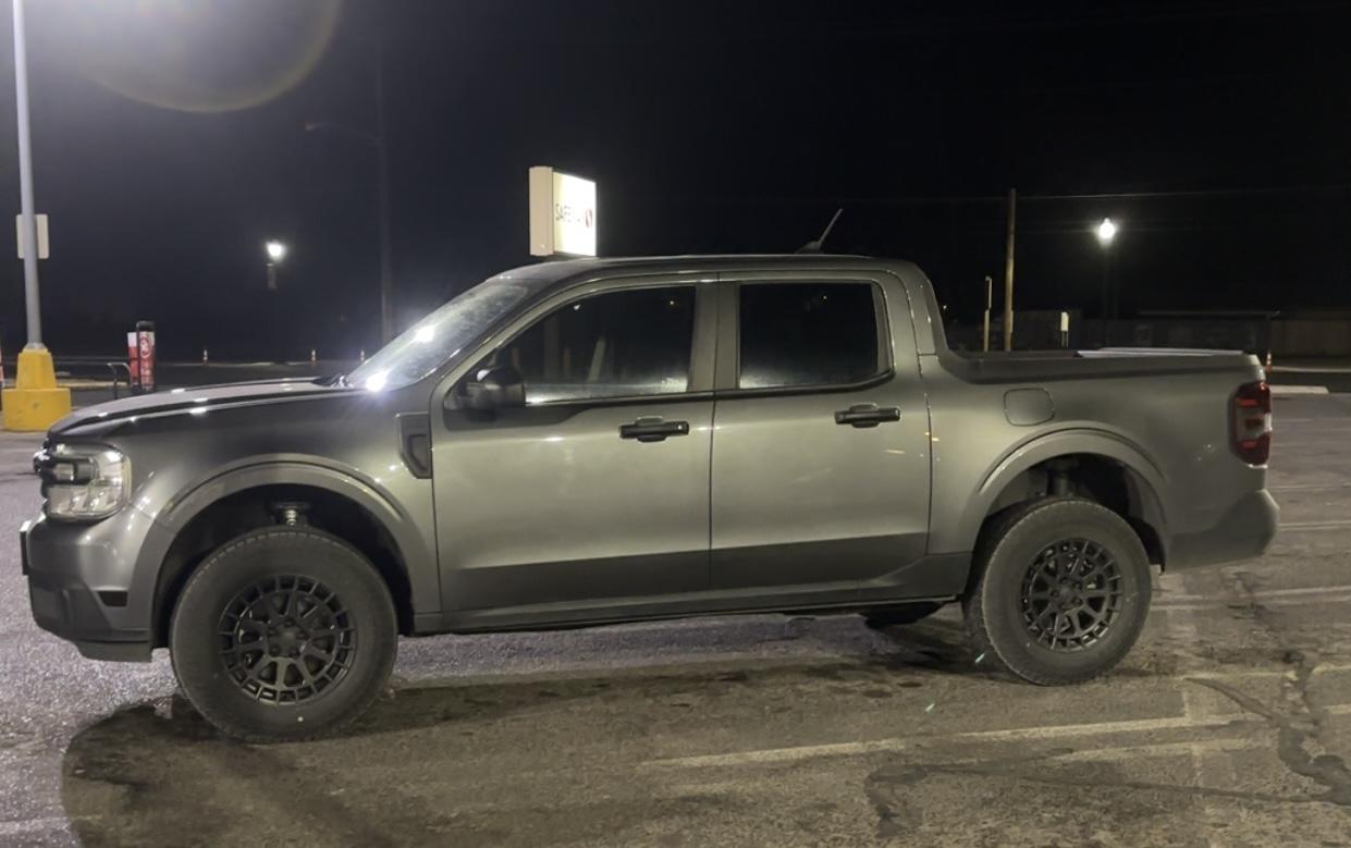 2" inch lift and bigger tires (245/70R17 all terrain) 👀 ...