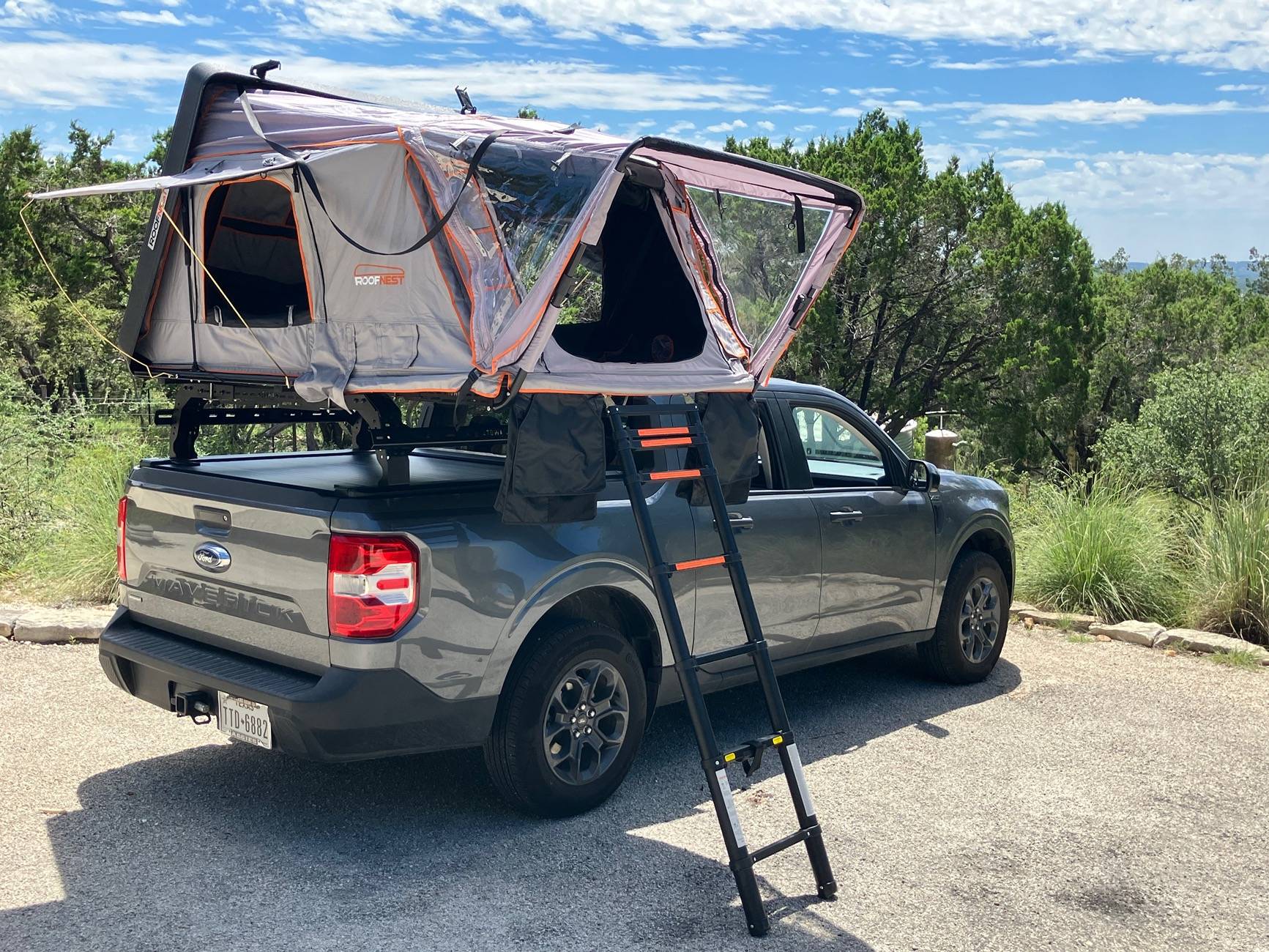Roofnest Condor 2 Rooftop Tent RTT + Tuwa Pro Shiprock Rack + Synetic ...