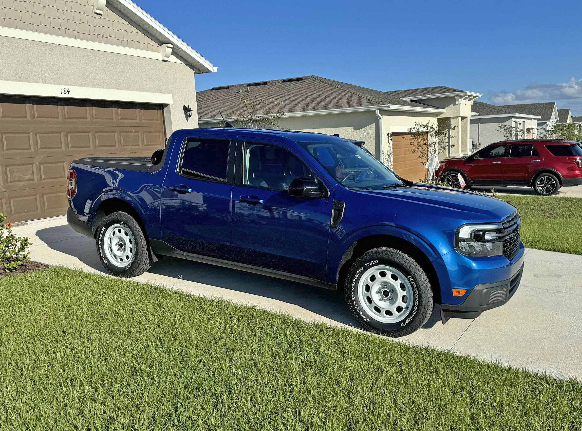 White Wheels from Bronco Sport Heritage + White Letter Tires installed ...