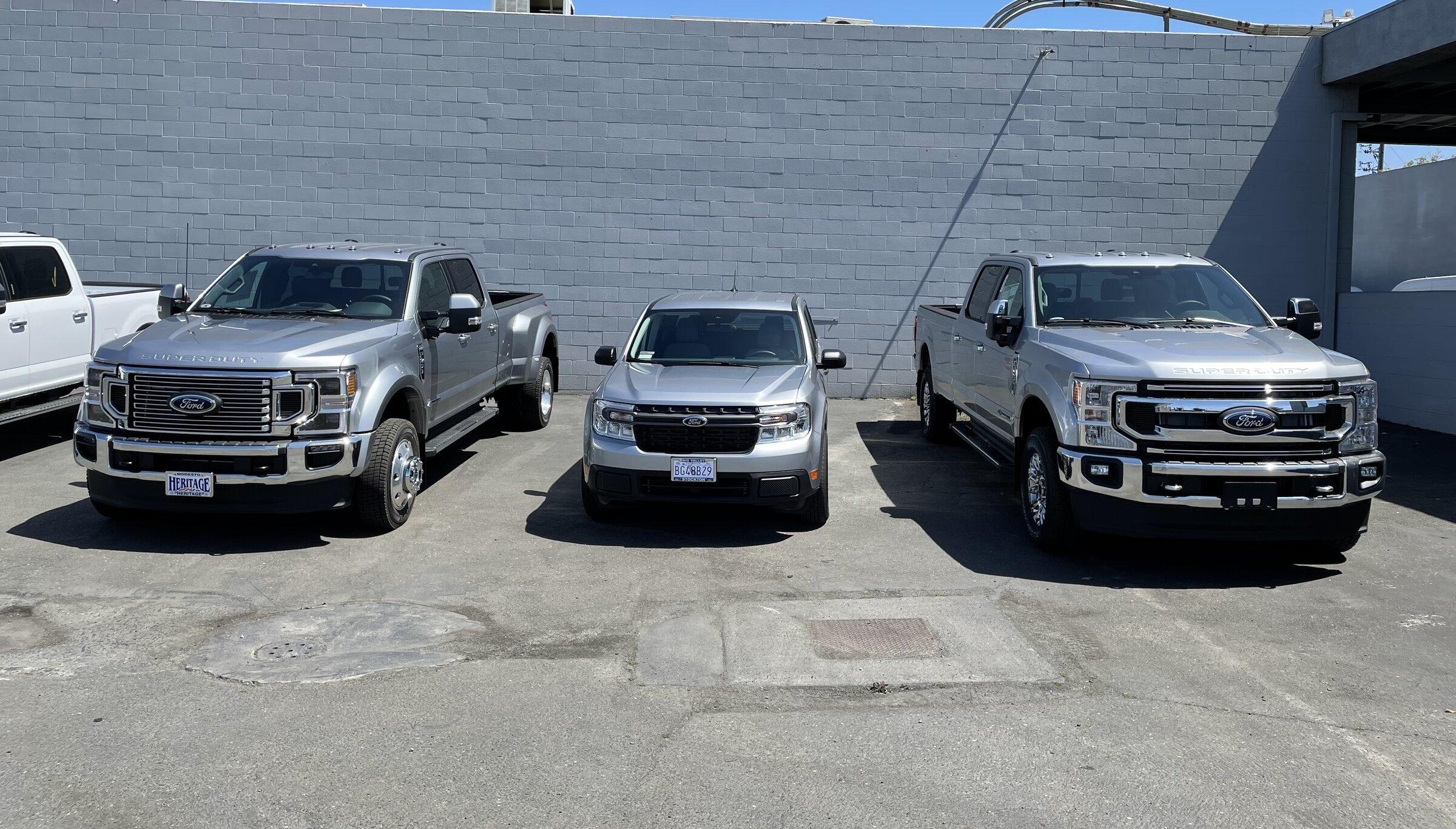 Post your Maverick next to ridiculously large trucks - photos thread ...