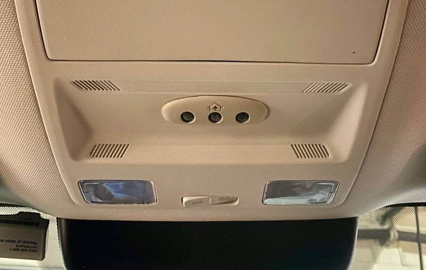 Garage door opener DIY integrated install in overhead console (Maverick ...