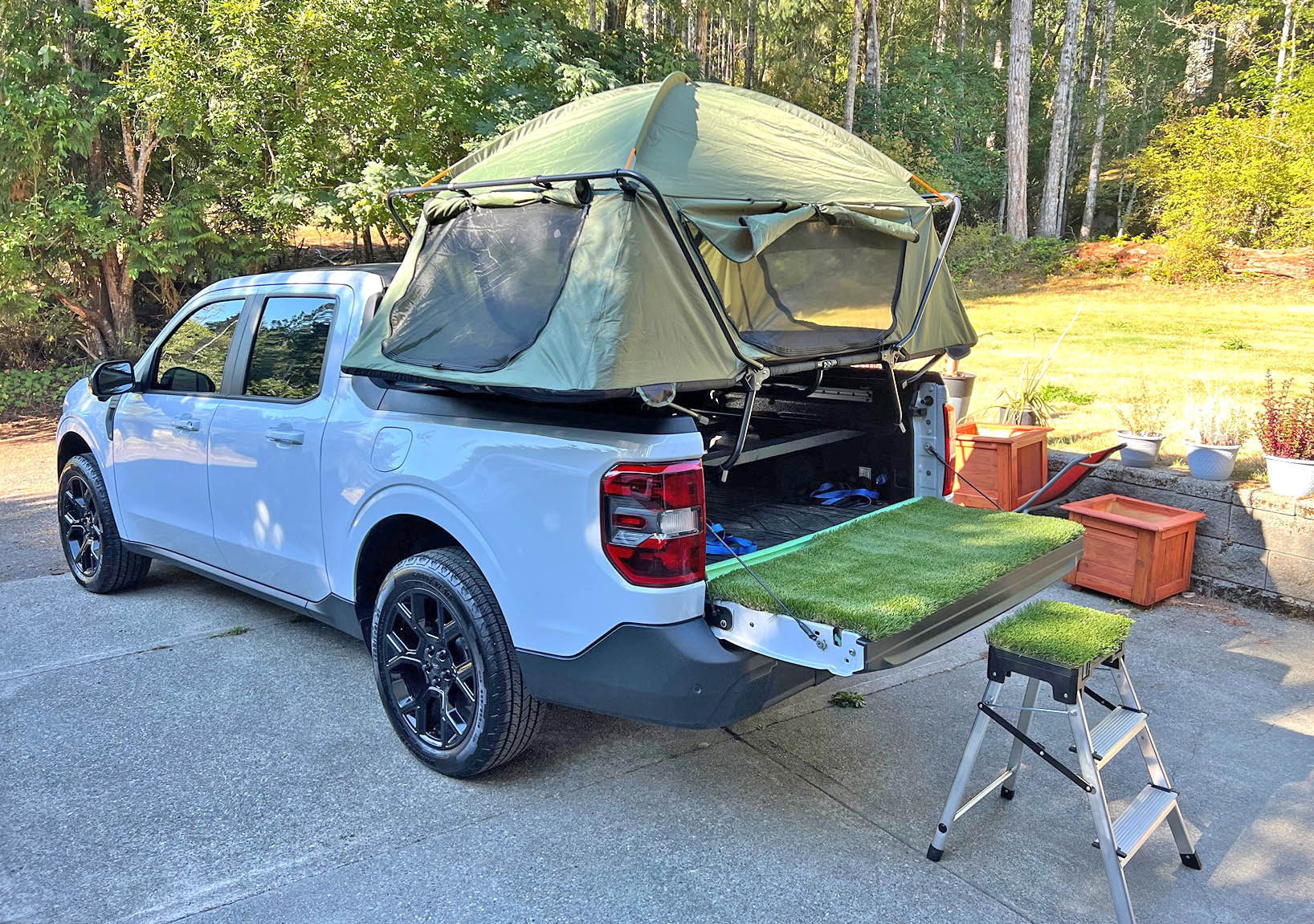 Redneck box top tent | MaverickTruckClub - 2022+ Ford Maverick Pickup ...