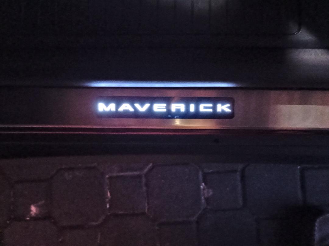 Ford lighted door sills installed | MaverickTruckClub - 2022+ Ford ...