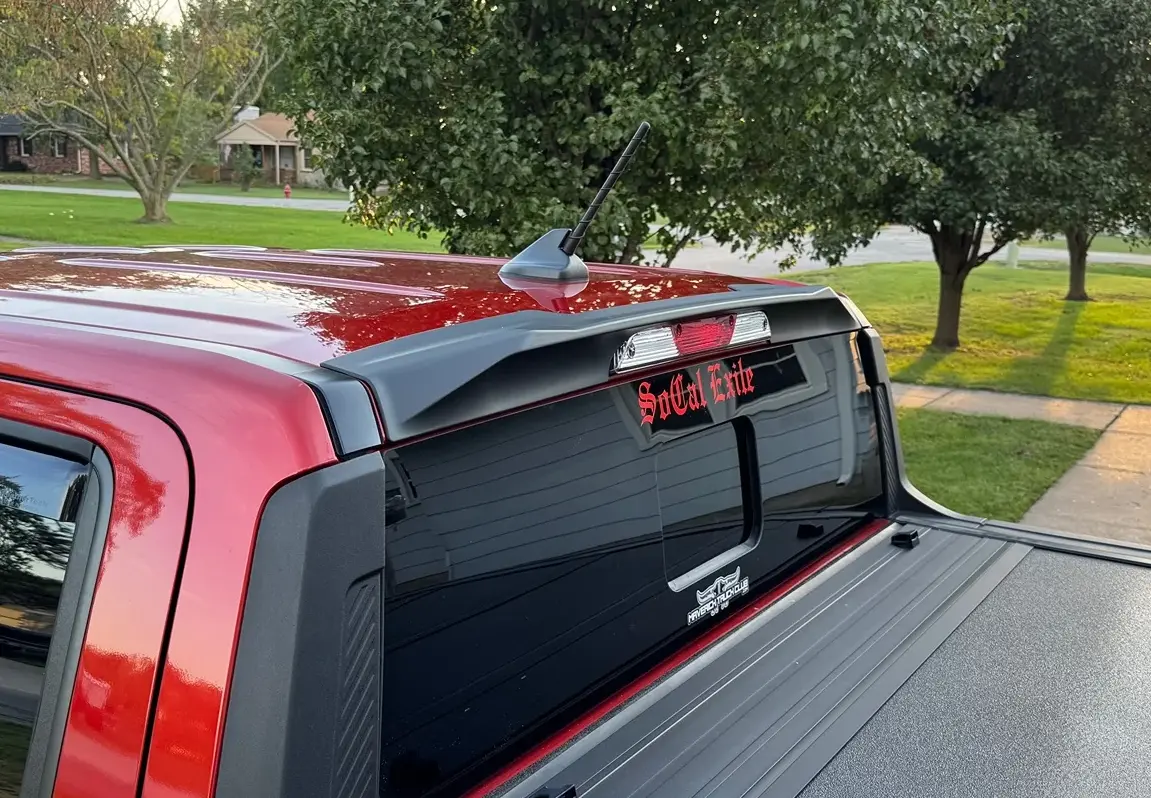 Mabett Cab Roof Spoiler Installed | MaverickTruckClub - 2022+ Ford ...
