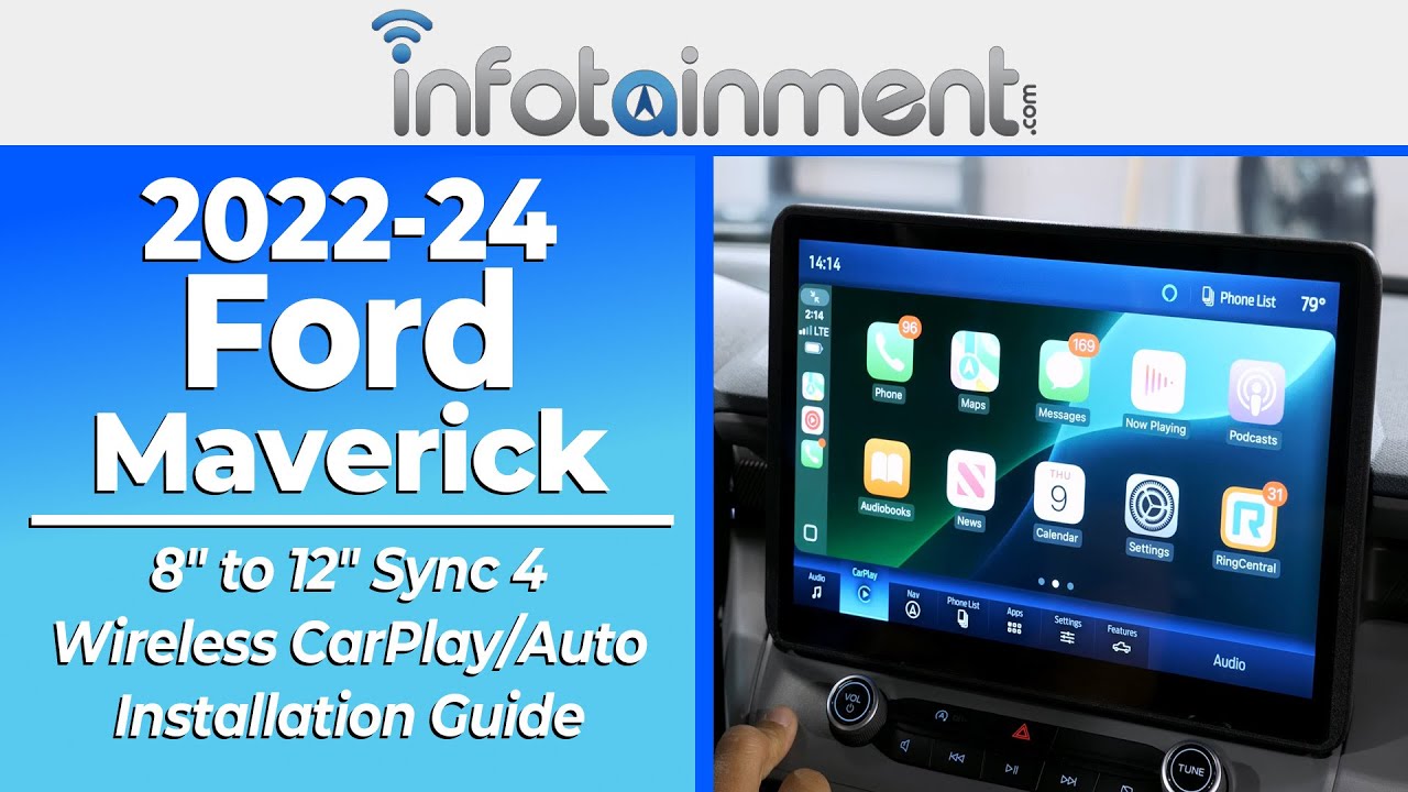 2022–2024 Ford Maverick 12" or 8" Sync 4 Touchscreen Upgrade w ...